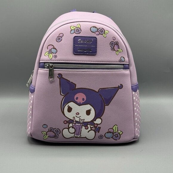 Loungefly | Bags | Loungefly Sanrio Kuromi Blueberry Mini Backpack New ...
